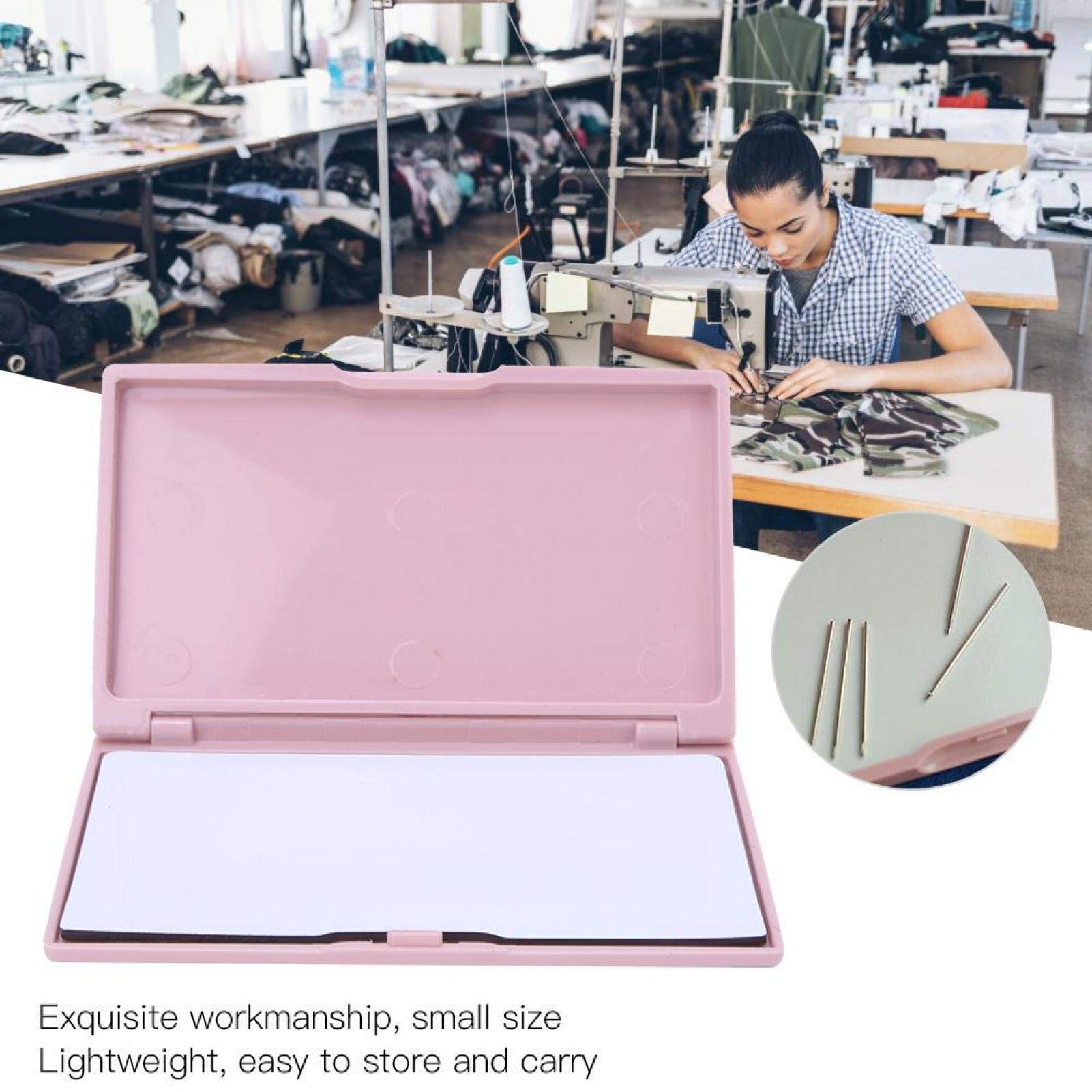 Jeanoko Needle Box Magnetic Needle Organizer Portable Magnetic Needle Storage Case Magnetic Pin Holder for Sewing DIY Embroidery