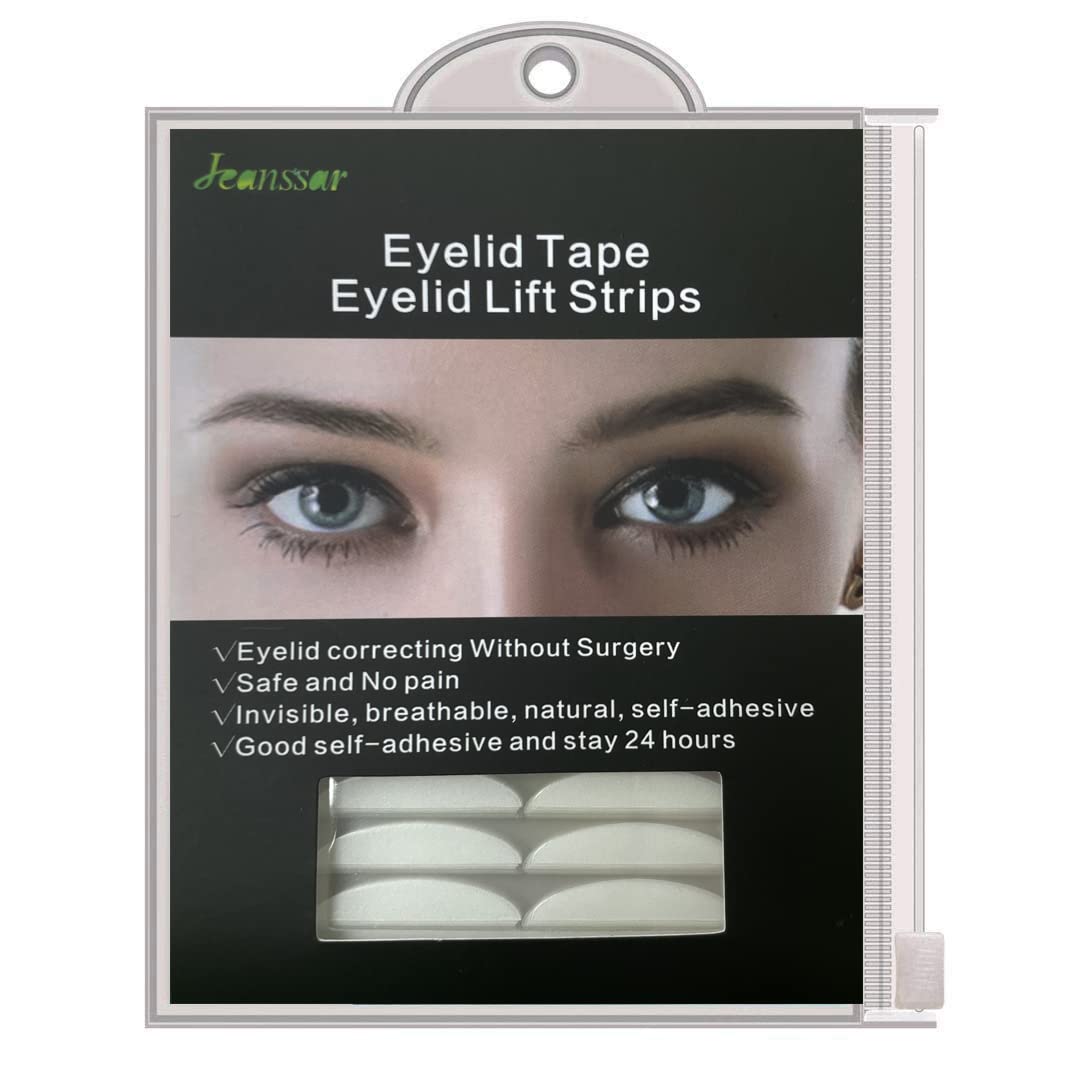 Eyelid Tapes, 288 Count 5mm Eyelid Lifter Strips, Double Eyelid Tape for Heavy Hooded, Droopy Lids for Dramatic Lift - Instant Eye Lift Without Surgery, Eyelid Correcting Strips