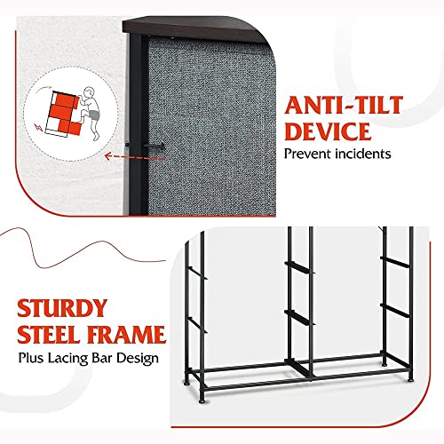 n/a 9-Drawer Dresser Fabric Storage Tower for Bedroom Nursery Entryway Closets Tall Chest Organizer Unit with Steel Frame