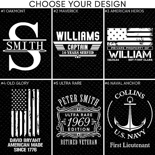 HomeWetBar American Heroes Personalized 50 Cal Cigar Humidor Military Gift (Custom Product)