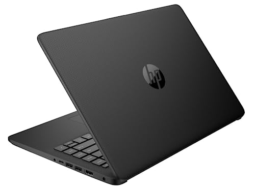 HP 2023 Newest Upgraded Laptops for College Student & Business, 14'' HD Computer, Intel Celeron N4120 Quad-Core, 8GB RAM, 128GB(64GB SSD+64GB Card) Fast Charge, Windows 11, Black (14-dq0051dx)