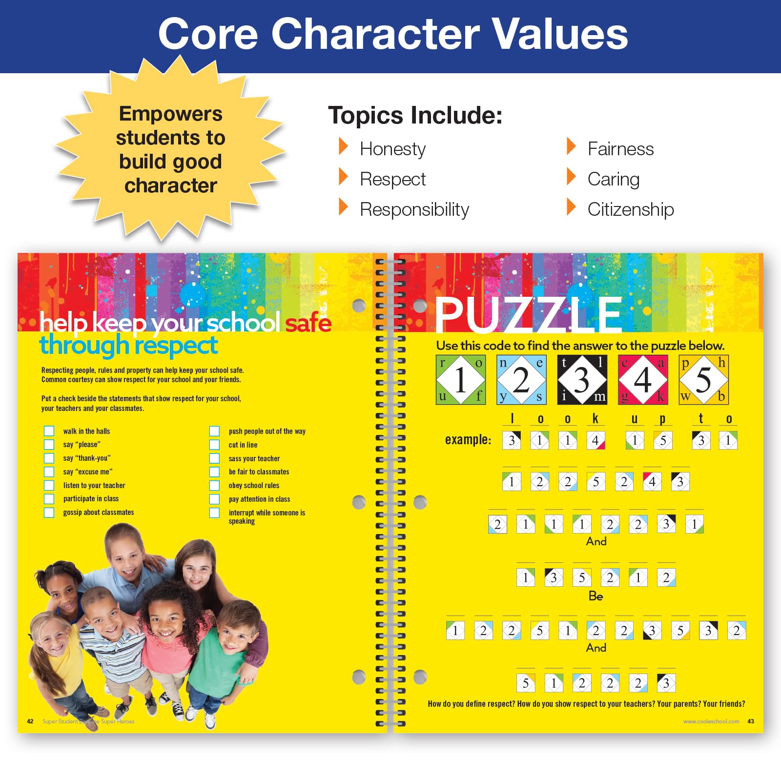 Coole School 2023-2024 Elementary Student Planner - 8.5" x 11" - Dream It, Believe It, Do It - Durable Poly Plastic Cover
