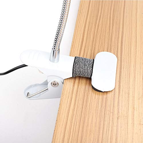 Desk Lamp with Clamp, Mini LED Lamp USB Rechargeable Warm/White Light Changeable Eye Protection Bed Light for Night Reading, Tattoo, Eyelash Extension, Make Up Lamp