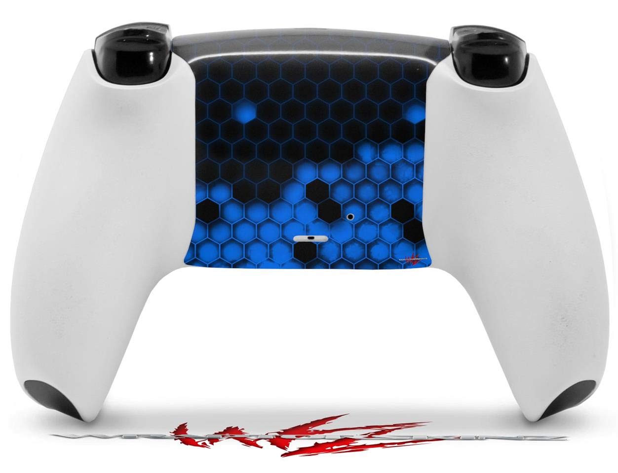 WraptorSkinz Skin Wrap compatible with Sony PS5 DualSense Controller HEX Blue (CONTROLLER NOT INCLUDED)