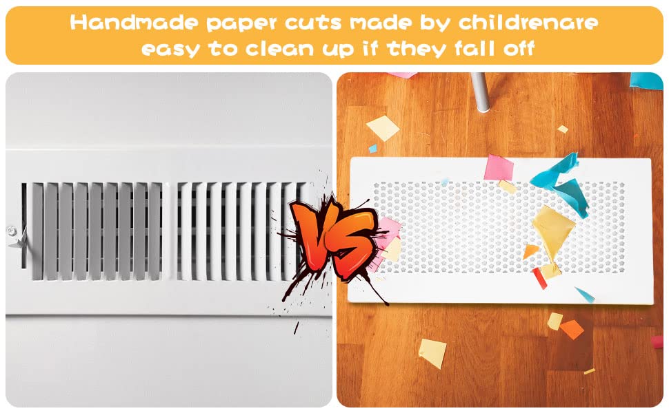 FACAINCXS Baby Proofing Vent Cover for Home Floor - Soft Silicone Child Proof Floor Air Vent Cover (White)