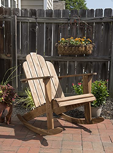 Linon Woodstock Rocking Chair, Teak