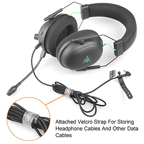 GVOEARS Replacement Ear Cushions for Razer BlackShark V2 / BlackShark V2 Pro Gaming Headset, Mesh Fabric Ear Pads Earmuffs Softer Memory Foam Noise-isolating Ear Cups Easy Installation