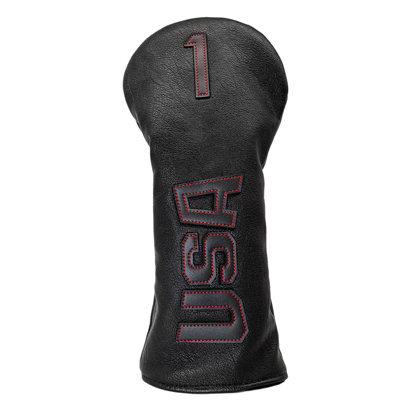 Colcolo Novelty Waterproof Golf Wood Headcover Durable Slip Head Cover Accessories, Red