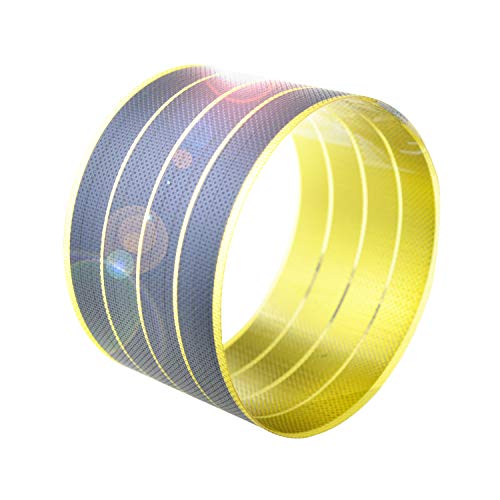 Flexible Solar-Thin-Film Solar Flex etfe Roll up Bendable Solar Panel Cell 6v Solar Panel Portable-Charger-trickle-Feeder-Boats-RV-RVS-Photovoltaic-amorphous-Roll-Waterproof-Light Toys (A-Gold)