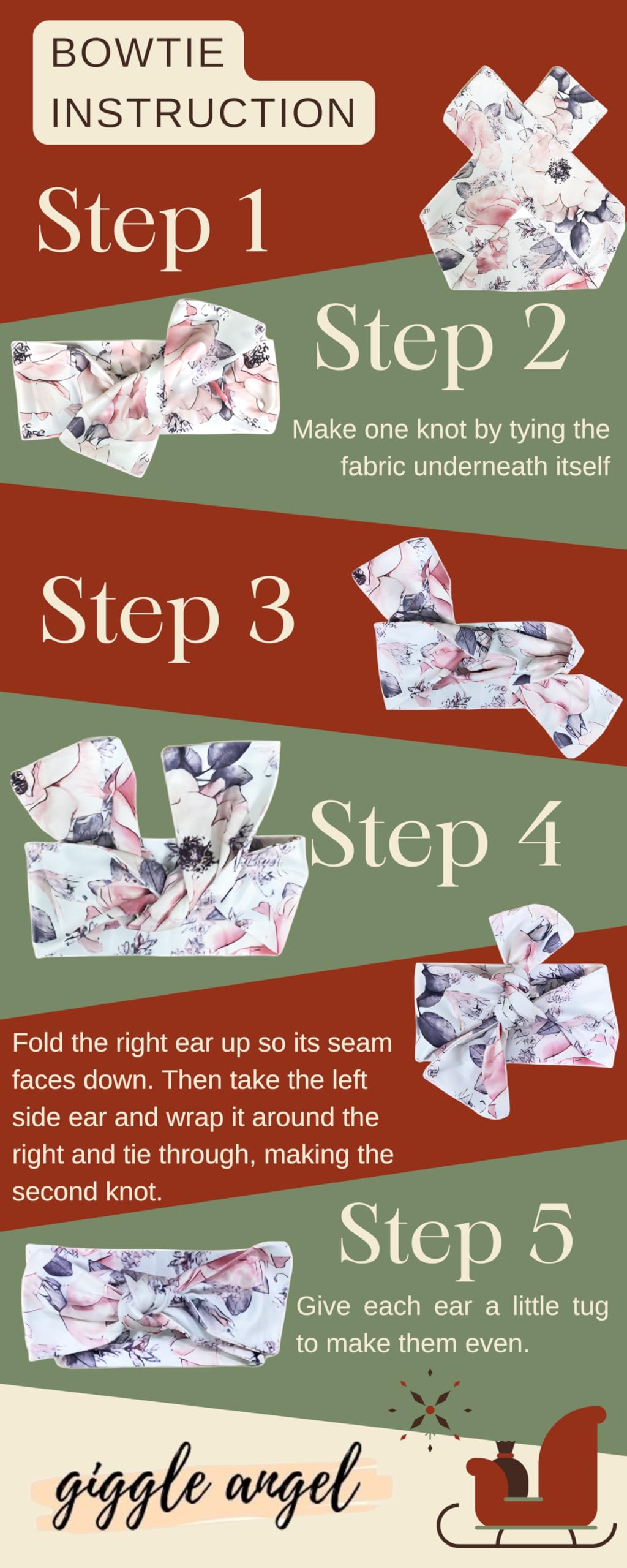 Giggle Angel Baby Receiving Blanket Christmas Swaddle Blanket Infant Wrap Set (Red)