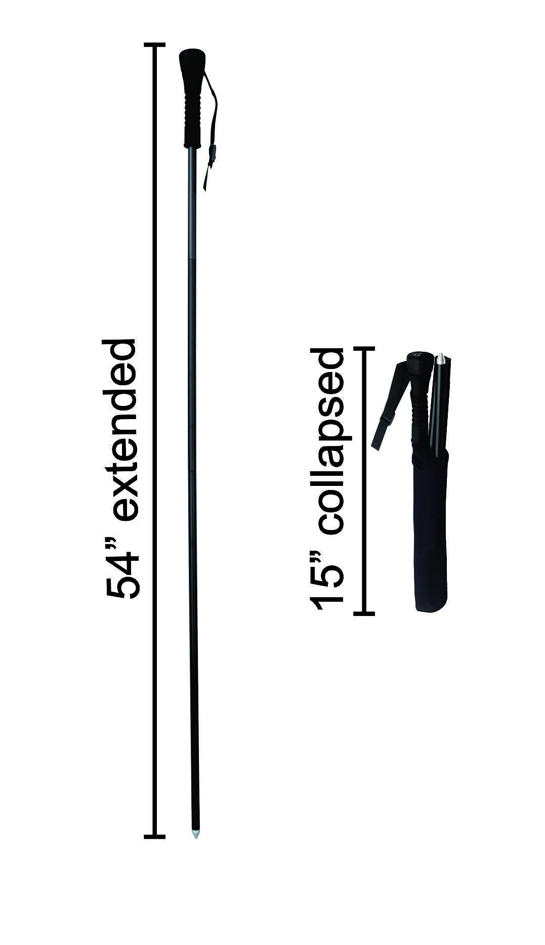 COLDWATER FLY FISHING - Wading Staff - 54” Extended, 15” Collapsed - Quality Durable Fishing Gear for Fast Moving Water Rivers and Streams