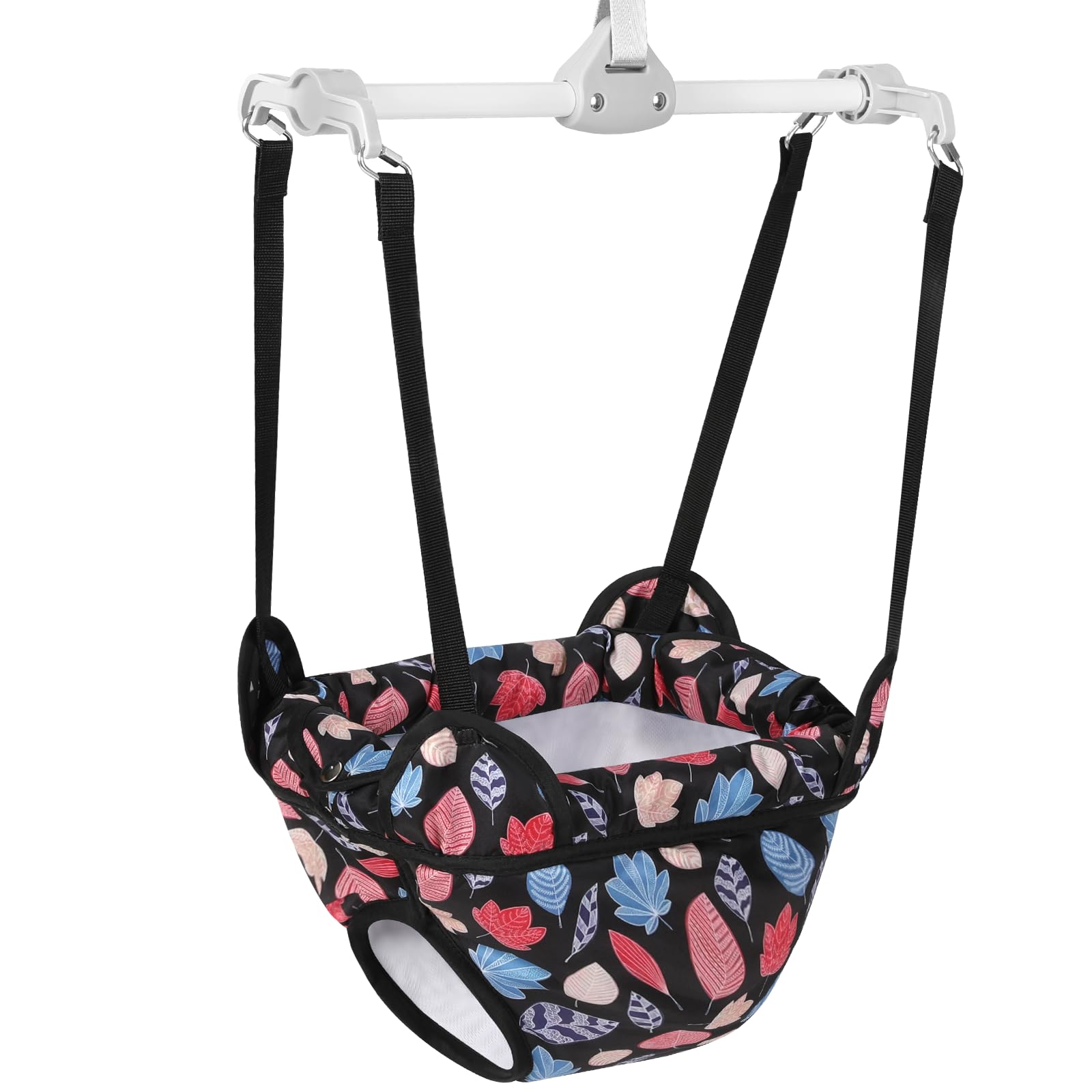 Cowiewie Door Jumper for Baby with Adjustable Seat and Strap, Fun Activity for 6-12 Months Baby Infant, Quiet Bear