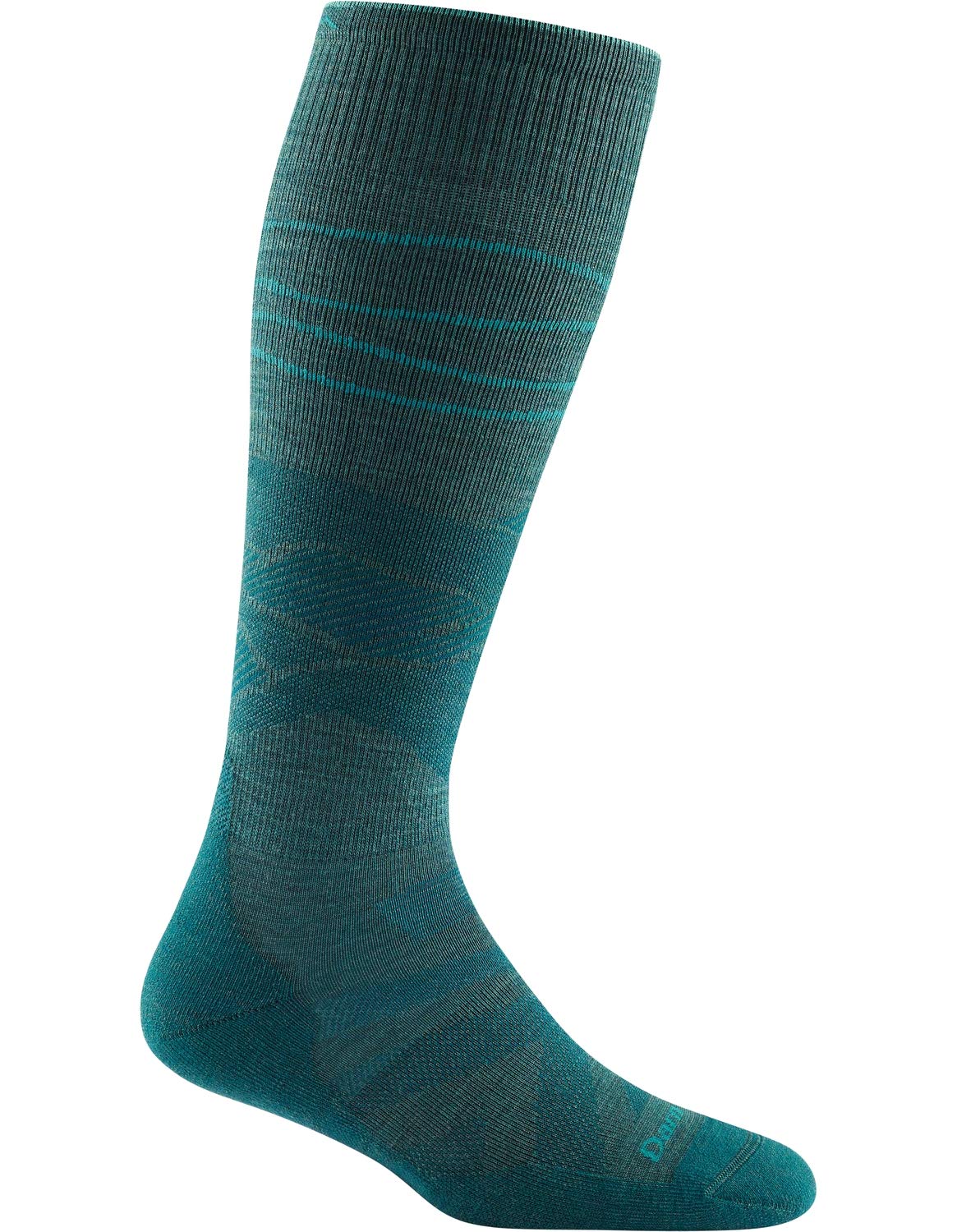 Darn Tough Vermont Sea to Sky OTC Lightweight with Cushion Teal SM (US 4.5-7)
