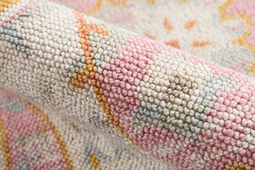Momeni Anatolia Area Rug, 6'6" X 9', Pink