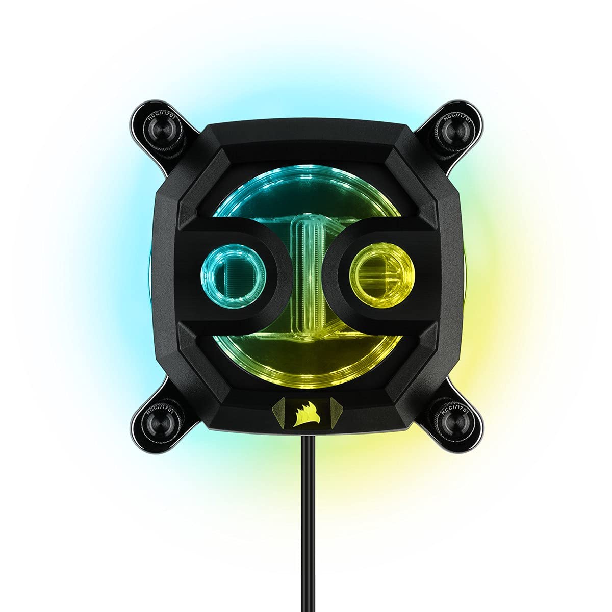 Corsair Hydro X Series, XC7 RGB White CPU Water Block,16 Individually addressable RGB LEDs, Software-Enabled, 1200/AM4