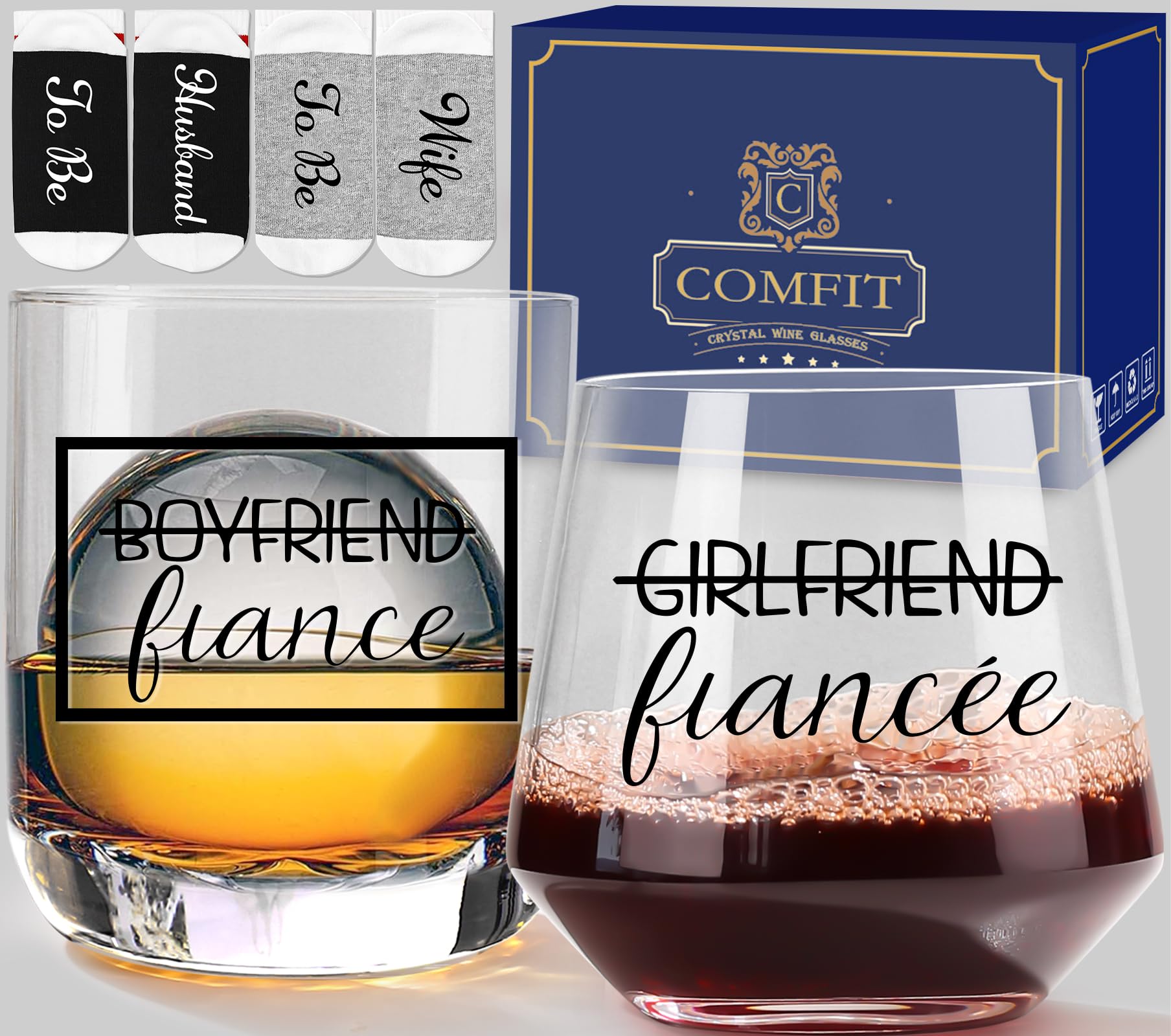 comfit Engagement Gifts for Couples - Fiance Gifts for Her Bride,Engagement Party Decor,Cool Engagment Gifts for Women/Bride/Her/Newlywed/Newly Engaged Couple