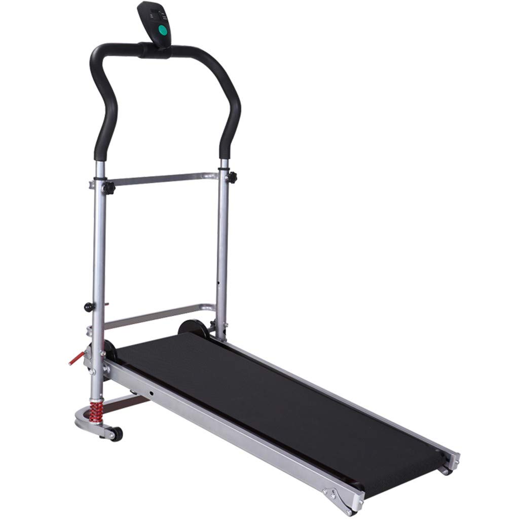 cobcob Running Machine, Folding Treadmill Easy Assembly Mechanical Folding Treadmill Ultra-Thin Portable for Home Gym Home Workouts, Jogging, Walking Exercise 53.1 x 37.4 x 20.5 inches (Black)