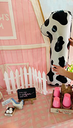 Cow Print Number 2 Birthday Balloon for 2 Year Old Cowgirl