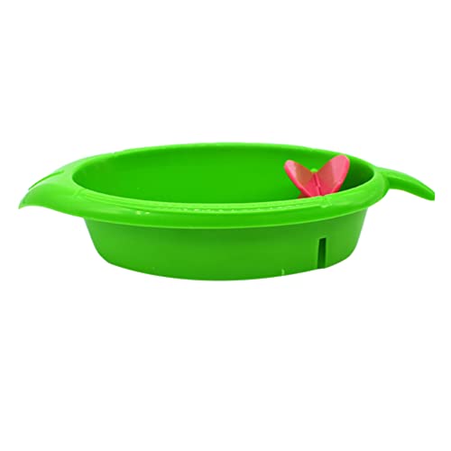 Mipcase Bird Bathtub- Parakeet Bird Bath Shower Tub Indoor Aaccessories for Pet Small Birds Parrots, Green