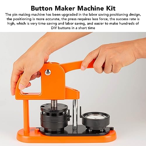 Button Maker Machine, Labor Saving Fun Pin Maker Machine Easy to Use for Homemade (25mm)