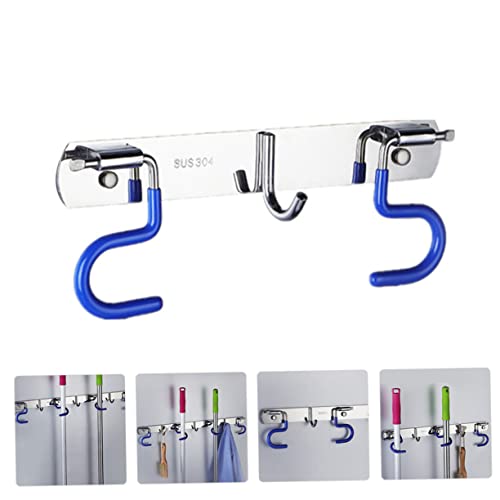 GLSTOY 1pc Broom Holder Broom Wall Mount Shelves for Storage Wall Mounted Mop Hanger Wall Mount Tool Organizer Broom Mop Organizer Garage Broom Holder Wall Hanging Hooks Mop Broom Holder