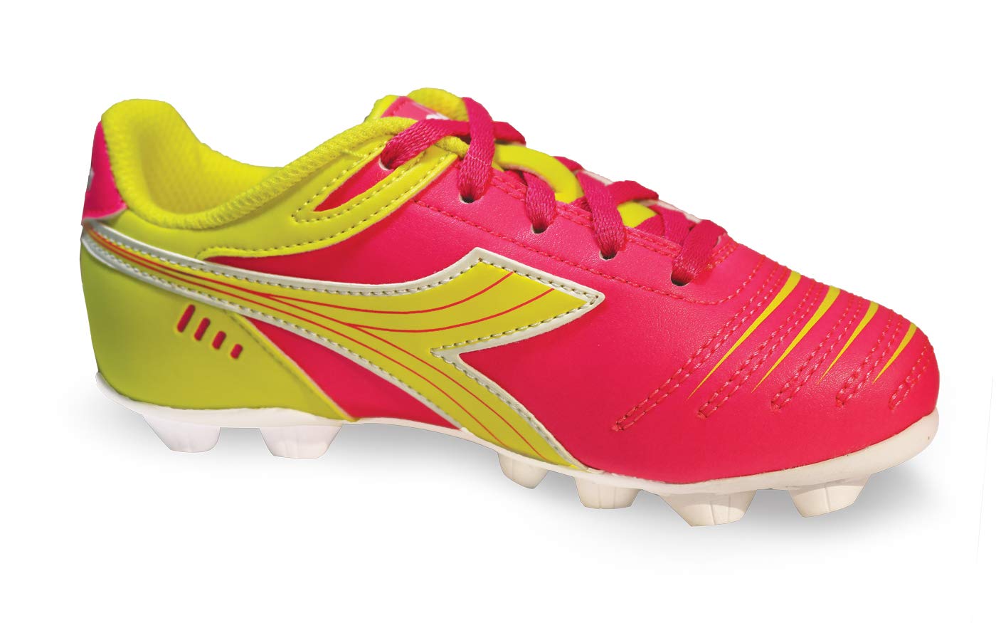 Diadora Kid's Cattura MD JR Soccer Cleats (9 Toddler, Black/Red/White)