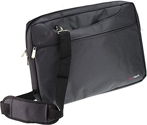 Navitech Black Sleek Premium Water Resistant Laptop Bag - Compatible with The Alienware Area-51m r2 17.3" Gaming Laptop