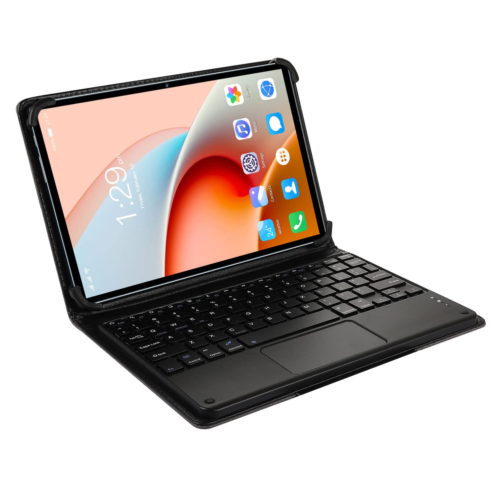 Dilwe S30 pro 2 in 1 Tablet 10.1 Inch, Android 12 Tablet with Keyboard Case, 8GB RAM 256GB ROM Octa Core CPU,4G LTE Call Tablet, Dual Carema WiFi BT Tablet PC