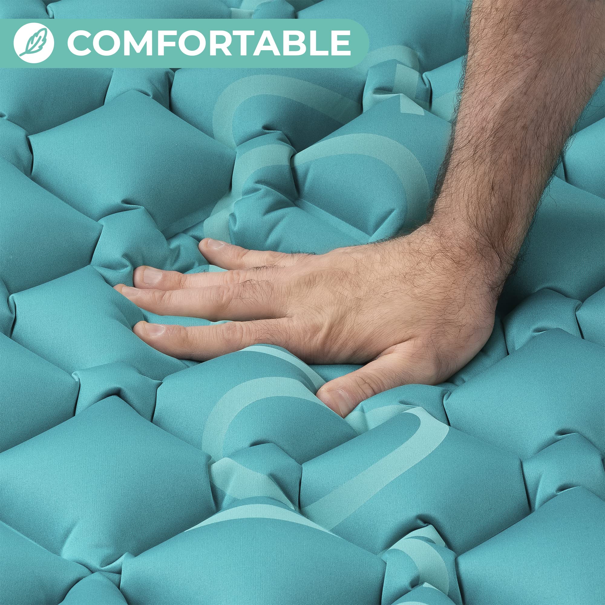 Comfortable Inflatable Camping Pad - by Savvy Outdoors