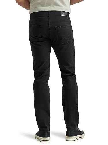 Lee Men's Extreme Motion Slim Straight Jean Black 36W x 30L