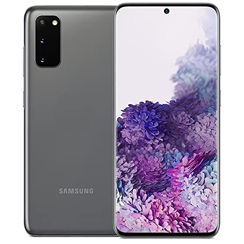 SAMSUNG Galaxy S20 5G (128GB, 12GB) 6.2" AMOLED, Snapdragon 865, IP68 Water Resistant, Volte Fully Unlocked US Model (AT&T, Verizon, T-Mobile, Global) G981U1 (w/Fast Wireless Charger, Grey)