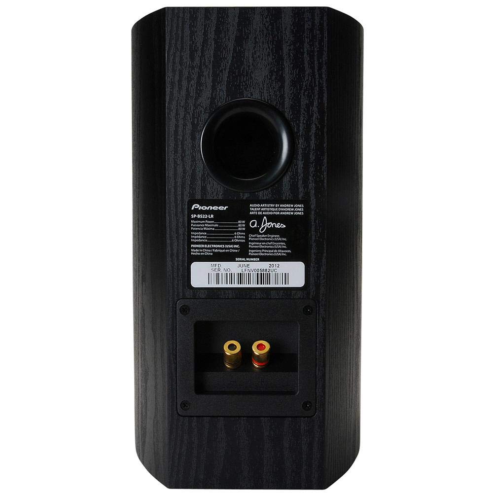 Pioneer SP-BS22-LR Andrew Jones Home Audio Bookshelf Loudspeakers (Set of 2)