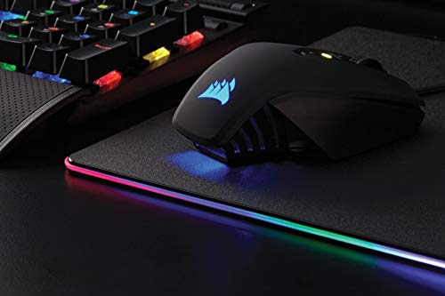 Corsair M65 PRO RGB Optical FPS Gaming Mouse (12000 DPI Optical Sensor, Adjustable Weights, 8 Programmable Buttons, 3-Zone RGB Multi-Colour Backlighting, Xbox One Compatible) - Black