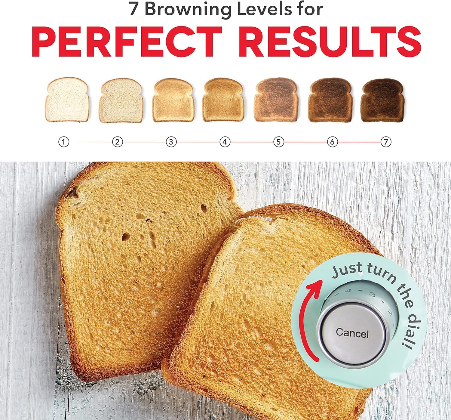 DASH Clear View Toaster - Compact Design with 7 Browning Levels & Clear-View Window, Extra-Wide Slot Large Toaster, 1-Touch Defrost, Reheat & Bagel Functions - Easy Clean Up Crumb Tray (Aqua)