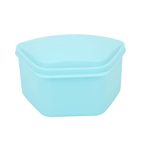 Retainer Case Retainer, Trapezoid Retainer Case Travel Portable Denture Mouth Guard Storage Box for Home Office(Blue) Retainer Case