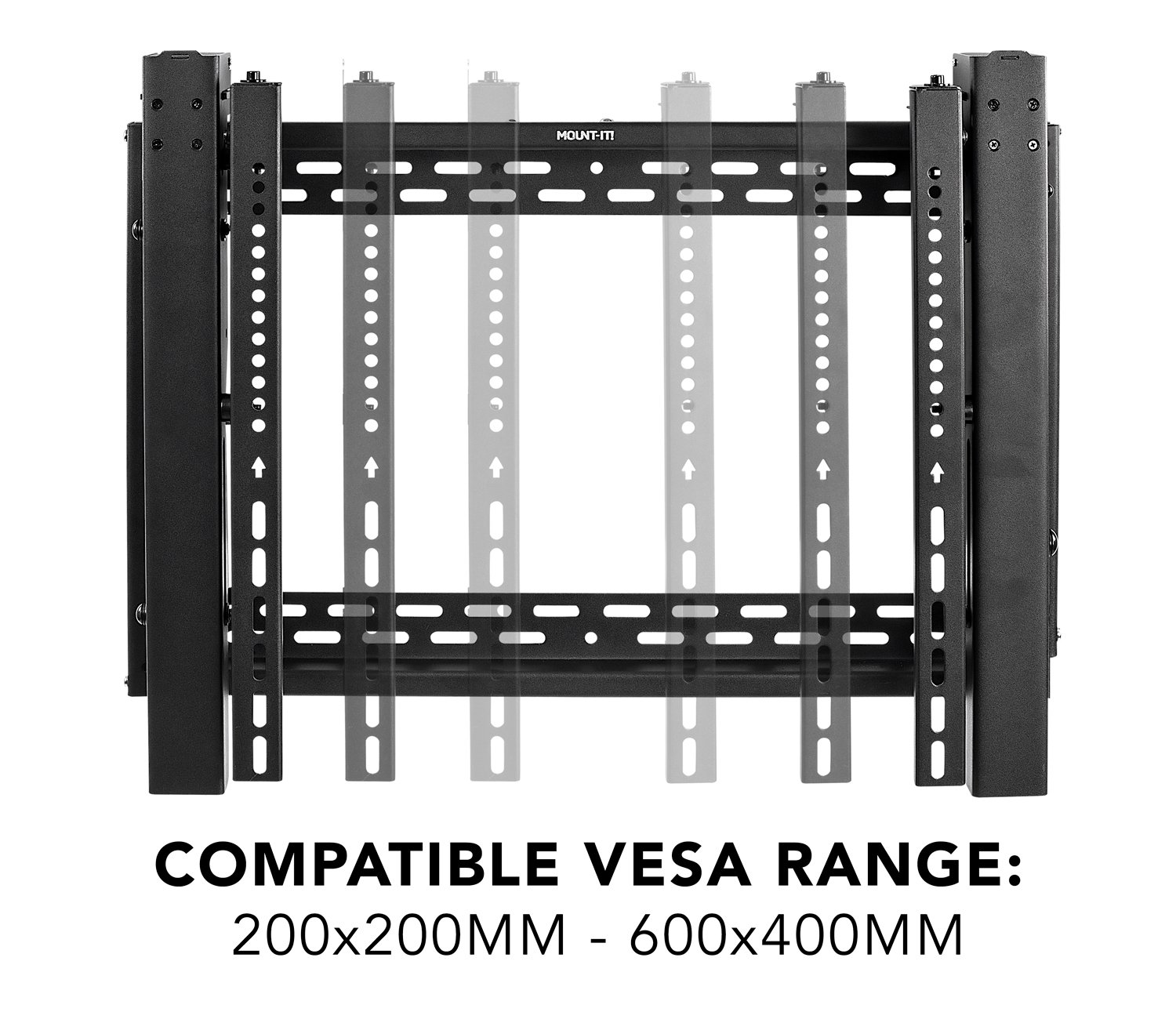 Mount-It! Pop Out Video Wall Mount, Digital Signage TV Menu Board Mount for 32 to 70" TVs, Up to VESA 600x400, Commercial Grade 154 Lbs Capacity