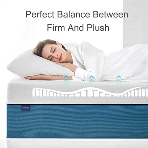 Molblly Queen Size Mattress, 10 inch Cooling-Gel Memory Foam Mattress in a Box, Fiberglass Free,Breathable Bed Mattress for Cooler Sleep Supportive & Pressure Relief, 60" X 80" X 10"