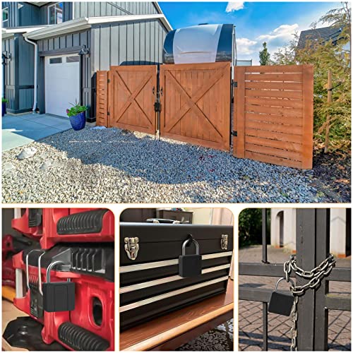Fingerprint Padlock with Key Backup, Dhiedas Pad Lock with Fingerprint Bluetooth Key Waterproof Heavy Duty Combination Lock for Outdoor Fence Gate Shed Warehouse Gym Storage Yard