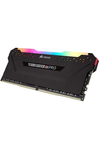 Corsair Vengeance RGB Pro 8GB (1x8GB) DDR4 3600 (PC4-28800) C18 Optimized for AMD Ryzen – Black (CMW8GX4M1Z3600C18)