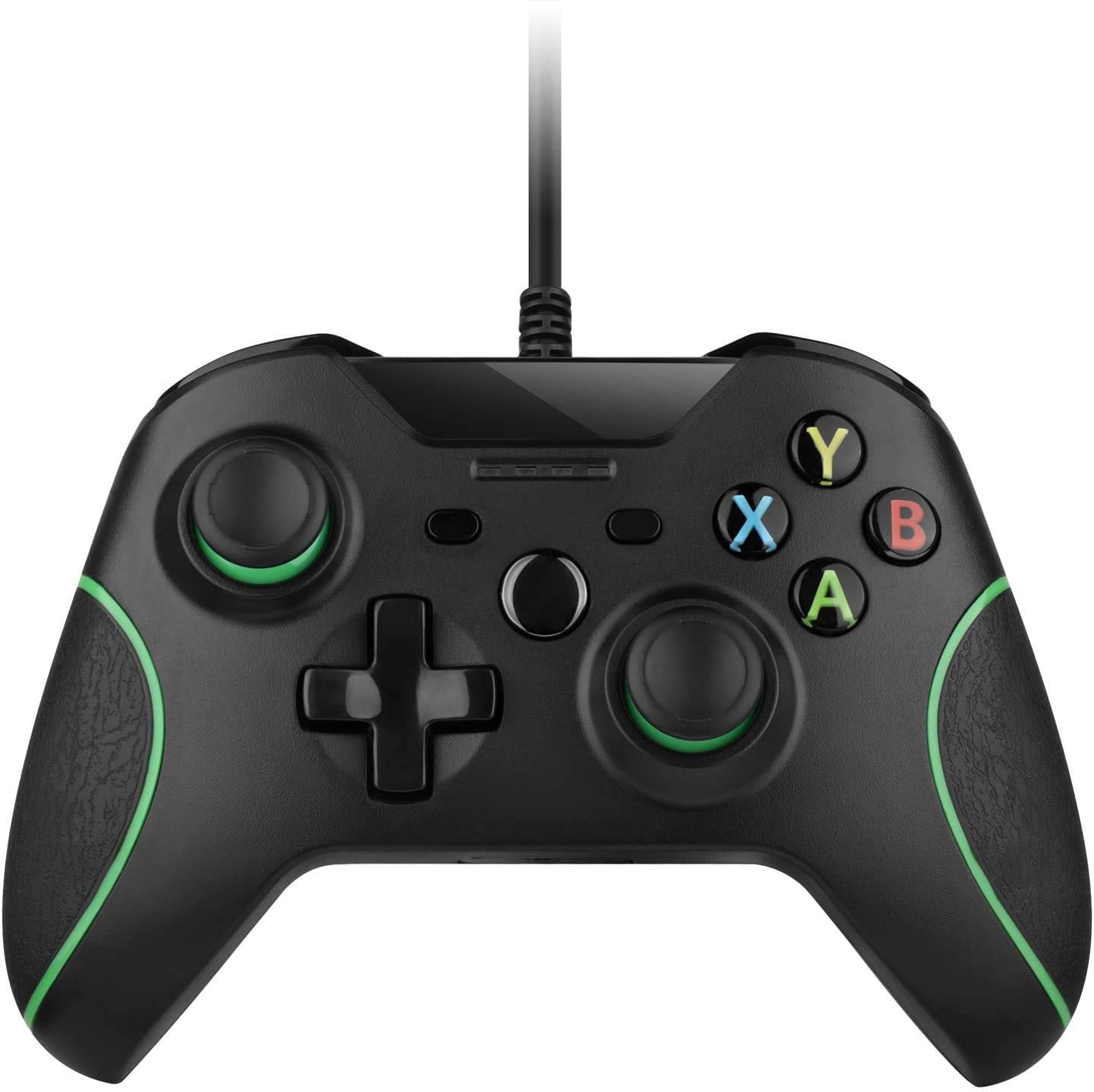Wired Controller for Xbox One, Upgraded Game Controller Compatible with Xbox One/X/S/and PC(Black 1)