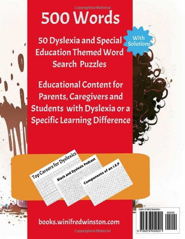 Dyslexia Word Search Book for Adults, Teens & Children: 50 Large Print Dyslexia Friendly Word Search Puzzles to Unlock Special Education Code Words for Parents of Struggling Readers.