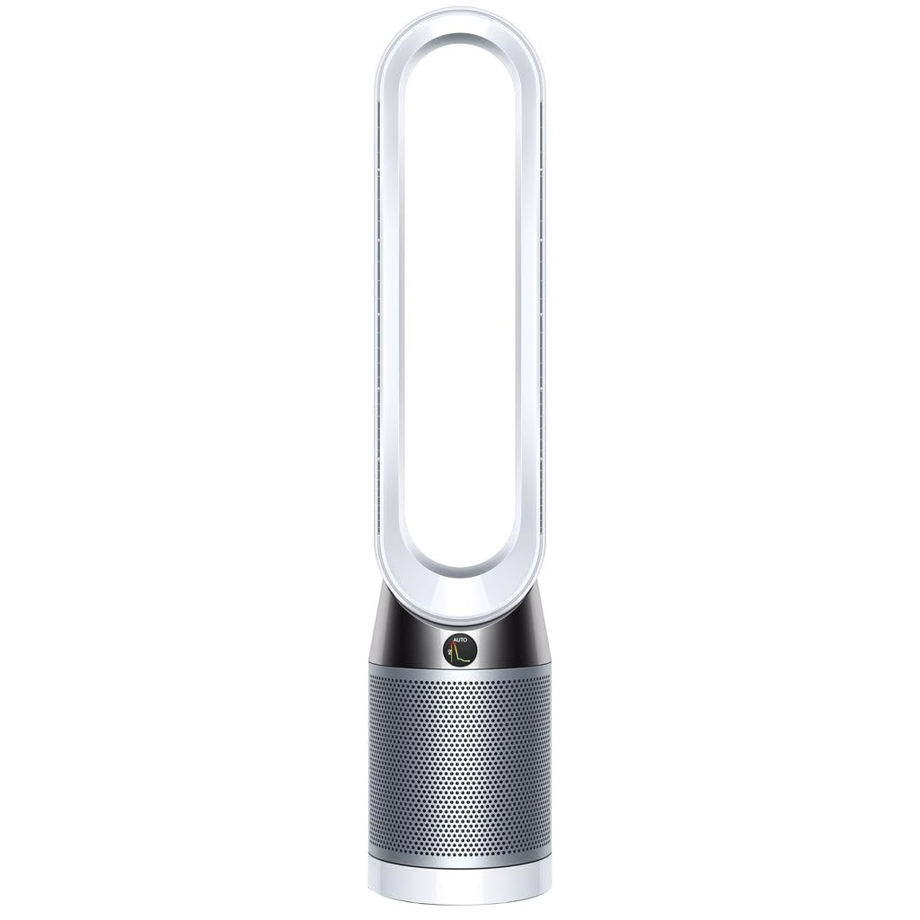 Dyson Pure Cool Purifier Fan TP4A remote controlled purifying fan with HEPA filtration (White and Silver), Standard