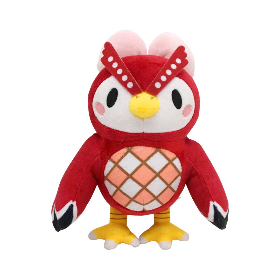 Ycixri Animal Crossing New Leaf Plush Toy Suitable for Collection, Animal Crossing: New Horizons Stuffed Owlette Doll Toy for Boy Girl Christmas Halloween Birthday Gift, 8“ (Celeste)