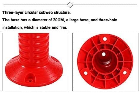GOOFFY Parking Post, Parking Barrier, for Parking Lot Plastic Parking Bollards for Traffic Cones in Lanes Without Commercial Or Private Parking Spaces Parking Bollards Parking (Size : 750x80mm)
