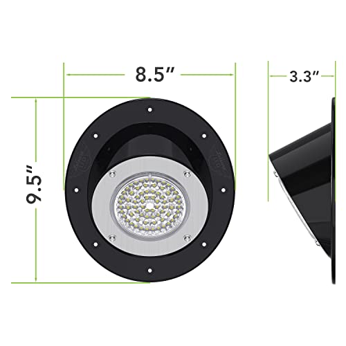 Leisure LED RV Exterior Round Surface Mount Flood Porch Utility Light - Black 12v 1100 Lumen Lighting Fixture Replacement Lighting for Weekend Warrior RVs, Trailers, Campers, 5th Wheels (Black)