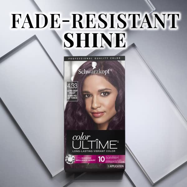 Schwarzkopf Color Ultime Hair Color Cream, 4.33 Ultra Deep Violet
