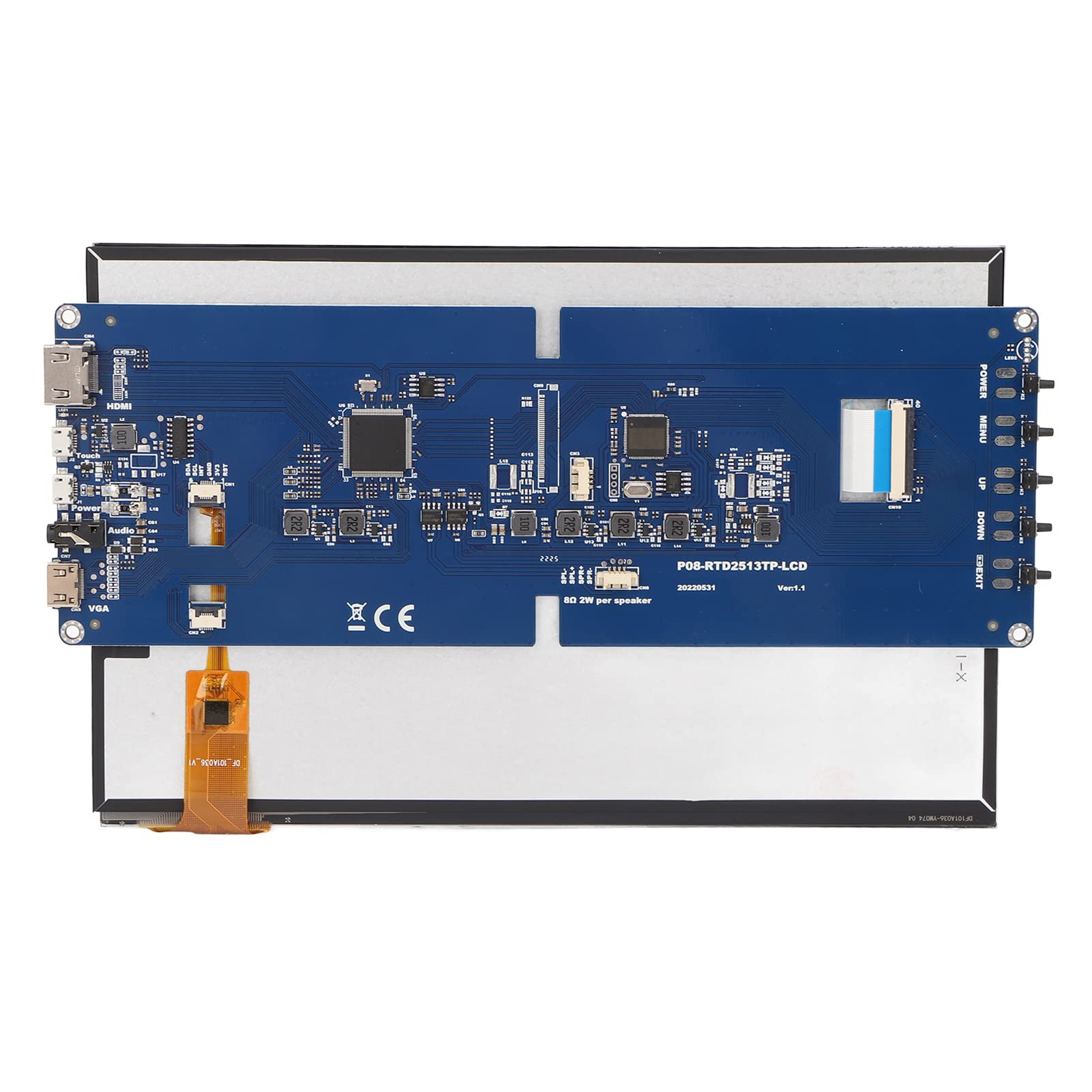 FOTABPYTI Computer Touch Display, Safe Durable IPS Touch Screen Easy Connection for Gaming