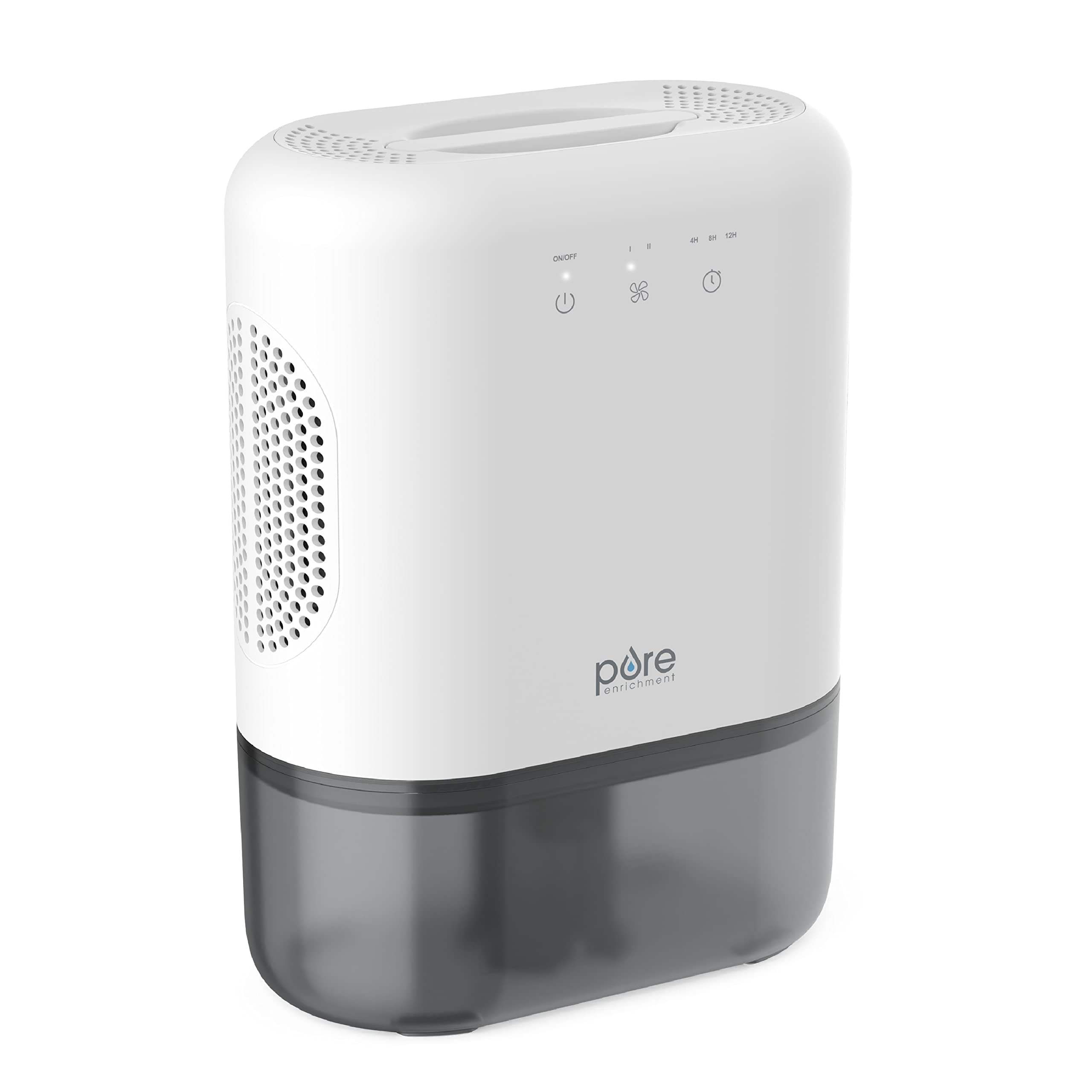 Pure Enrichment® PureDry™ Elite Dehumidifier – Extra-Large 2L Water Tank with Auto Shut-Off, Removes 20 oz. (600 mL) per day of Moisture from Closets, Bathrooms, RVs, Basements, Bedrooms, and Offices