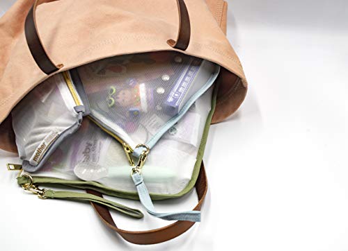 Mother Load Diaper Bag Organizer Pouches Worry-Free, Outing Essentials for Your On-The-Go Family, Includes Snack Bag, Toy Pouch, New Mom Stuff Bag with Hidden Pocket 3pc - Set Perfect Shower Gift