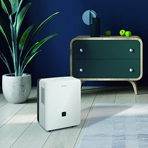 Danby DDR020BJWDB 22 Pint Dehumidifier in White 22 Pint (10.4L) Dehumidifier: controls humidity in spaces up to 1500 sq. ft. Energy Star Rating Electronic controls with LED display